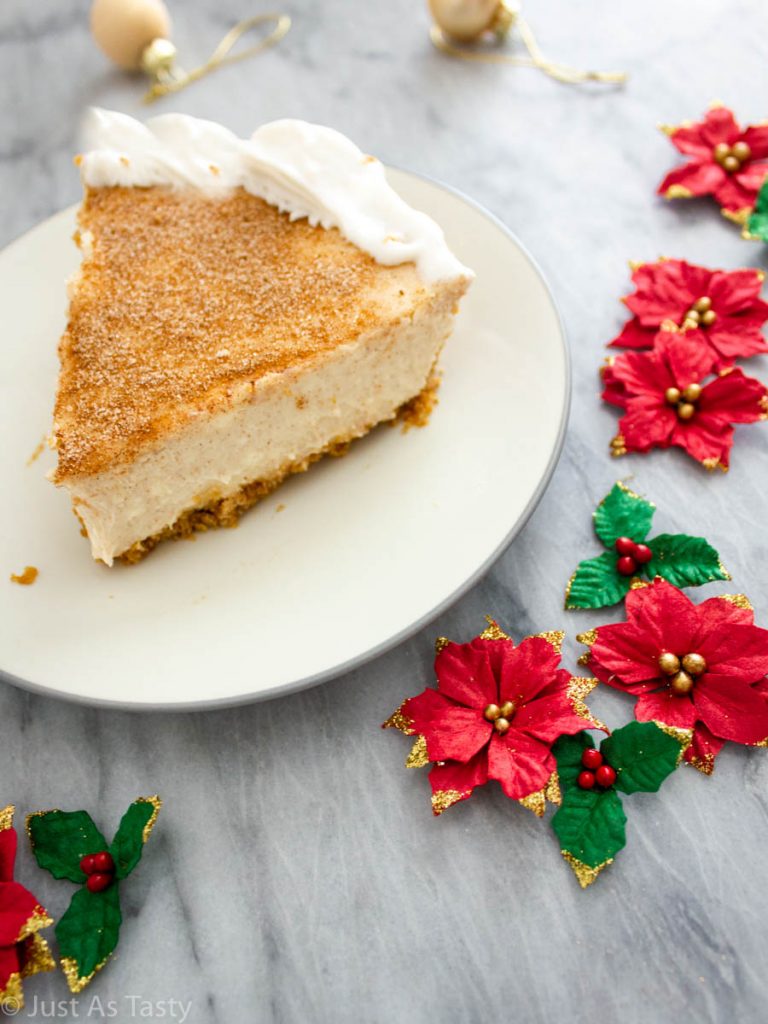 Snickerdoodle Cheesecake - Gluten Free, Eggless - Just As Tasty