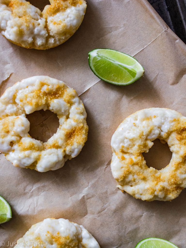 Homemade Key Lime Donuts - Just As Tasty