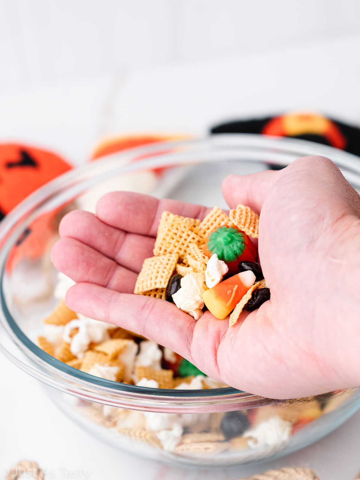 Ultimate Halloween Snack Mix (Easy & No Bake!) - Just As Tasty
